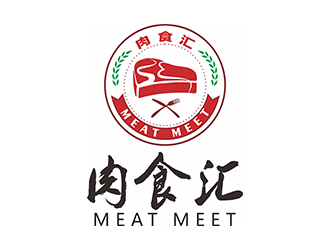 MEAT MEET 肉食汇LOGO设计 - LOGO123